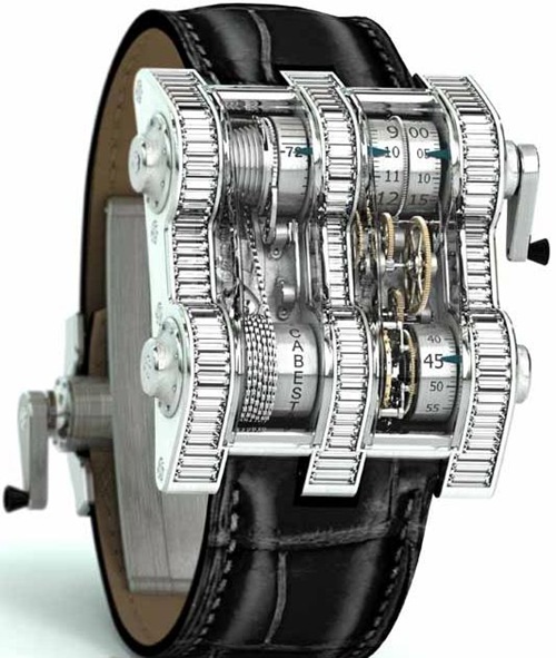 The Cabestan Winch Tourbillon Vertical Watch | Amusing Planet
